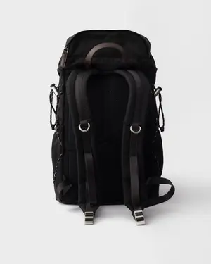 Prada Speedrock Re-nylon And Leather Backpack - Black
