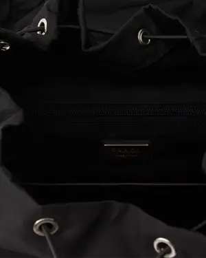 Prada Speedrock Re-nylon And Leather Backpack - Black
