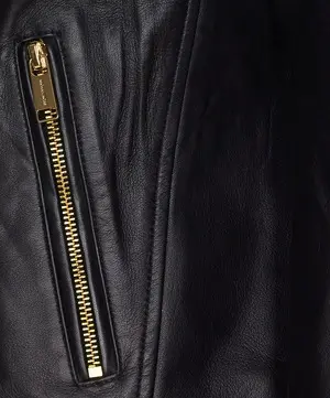 Michael Kors Leather Zip-detail Moto Jacket