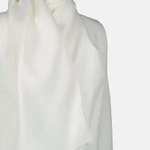 Khaite Sleeveless Draped Stand Collar Top - Chalk