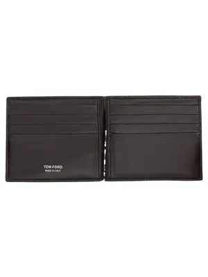 TOM FORD Embossed Wallet - Brown