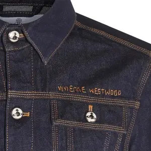 VIVIENNE WESTWOOD Logo Embroidered Denim Jacket