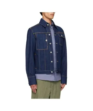 VIVIENNE WESTWOOD Logo Embroidered Denim Jacket