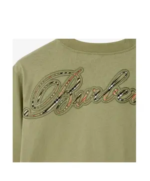Burberry Logo Embroidered Crewneck T-shirt - Gladgren