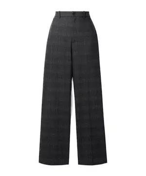NILI LOTAN Johan Cotton-twill Wide-leg Pants - Black