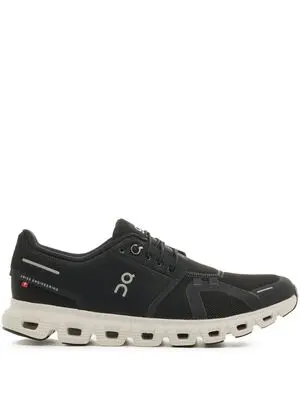 On Low Top Lace-up Sneakers - Black