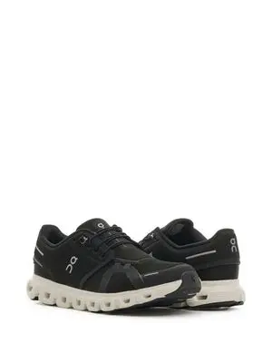 On Low Top Lace-up Sneakers - Black