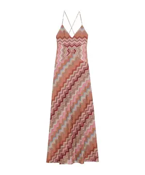 Missoni All Over Zigzag Long Dress - Multicolor