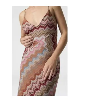 Missoni All Over Zigzag Long Dress - Multicolor
