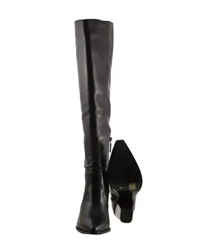STUART WEITZMAN Round Toe Zip Up Block Heel Boots