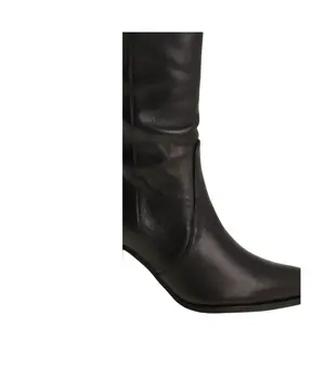 STUART WEITZMAN Round Toe Zip Up Block Heel Boots