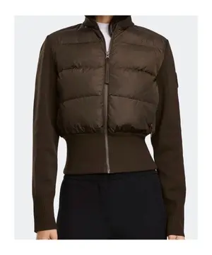 Canada Goose Hybridge Wide Quilt Knit Jacket - Terra