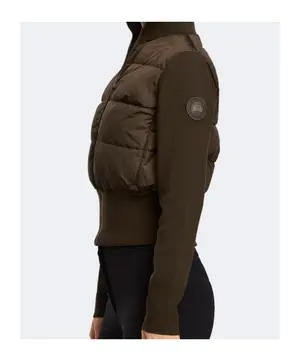 Canada Goose Hybridge Wide Quilt Knit Jacket - Terra