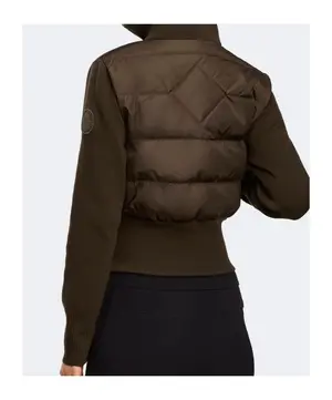 Canada Goose Hybridge Wide Quilt Knit Jacket - Terra