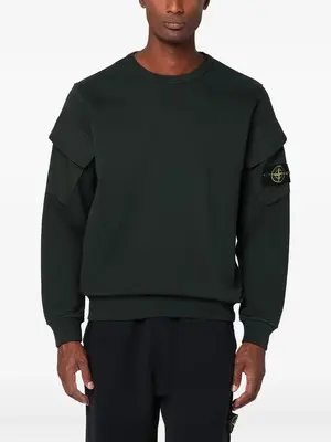 Stone Island Logo Patch Crewneck Sweatshirt - No