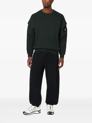 Stone Island Logo Patch Crewneck Sweatshirt - No