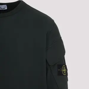 Stone Island Logo Patch Crewneck Sweatshirt - No