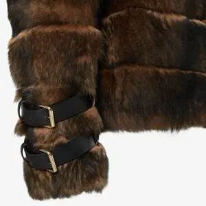 Fendi Zip-up Jacket With Buckle Detail - Brown
