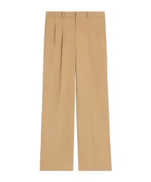 Celine Celine Pleated Cotton Canvas Trousers No