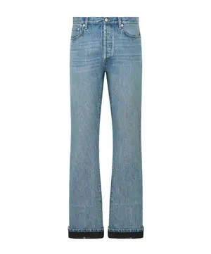 Dior Cotton Denim Jeans With Quilted Cannage Lining - Blue