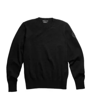 Canada Goose Rosseau Crewneck Sweater In Merino Wool - Black