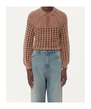 Valentino Garavani Crochet High Neck Jumper