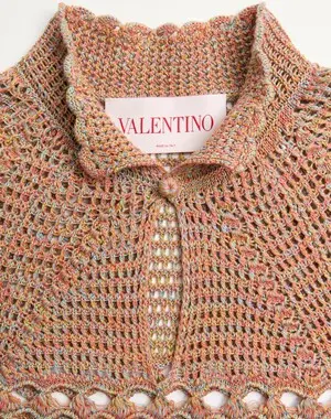 Valentino Garavani Crochet High Neck Jumper
