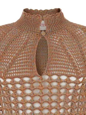 Valentino Garavani Crochet High Neck Jumper