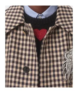 Valentino Garavani Checked Single-breasted Coat