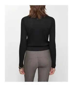 Burberry Embroidered Turtleneck Jumper - Black