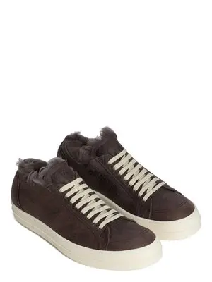 Rick Owens Minimal Vintage Lace-up Sneakers - Brown