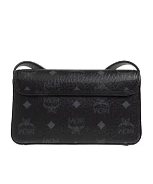 Mcm Monogram Embossed Flap Shoulder Bag