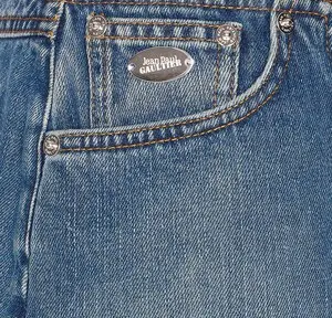 JEAN PAUL GAULTIER Zip-detailed Denim Mini Skirt - Blue
