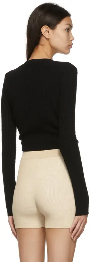 Jacquemus Le Haut Noué Knit Top - Black