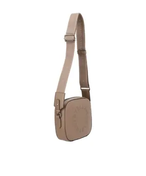 Stella McCartney Logo Camera Crossbody Bag - Light Brown