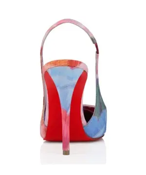 CHRISTIAN LOUBOUTIN Printed Slingback High Heel Pumps - Multi-color