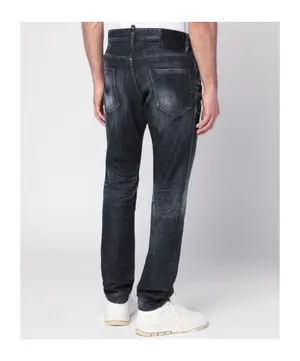 Dsquared2 Cool Guy Straight Leg Distressed Jeans - Black