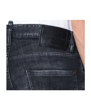 Dsquared2 Cool Guy Straight Leg Distressed Jeans - Black