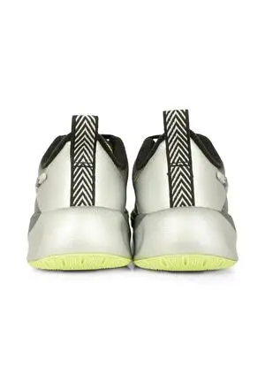 Off-White Round-toe Lace-up Sneakers - White