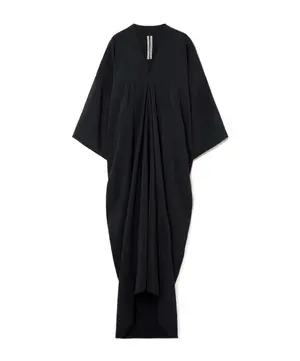 Rick Owens Asymmetric Draped Crepe Gown