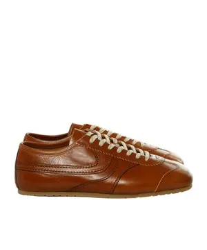 Dries Van Noten Lace-up Low-top Sneakers - Cognac