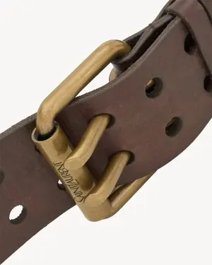 Saint Laurent Wide Double-pin Buckle Belt