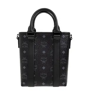 Mcm Monogram Print Top Handle Bag