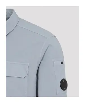 C.P. COMPANY Long-sleeved Button-up Shirt - Gray
