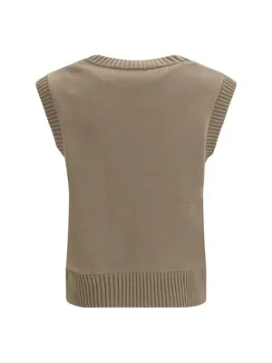 AMI Paris De Coeur V-neck Knitted Vest