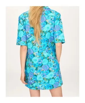 Chloé Floral Print Mini Polo Dress