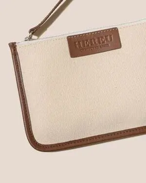 Hereu Calella Open Top Tote Bag - Beige/chestnut