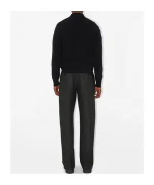 Burberry Ekd Embroidered Long-sleeved Polo Shirt