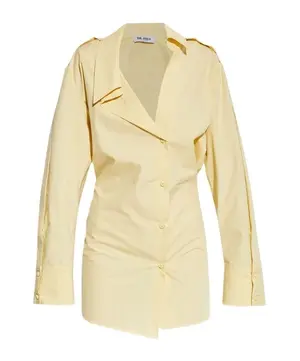 Attico Asymmetric Mini Shirt Dress