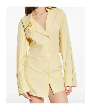 Attico Asymmetric Mini Shirt Dress